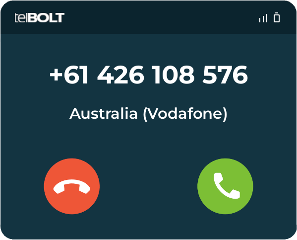 Who is 0426108576 / 0426 108 576 from Australia - telBOLT