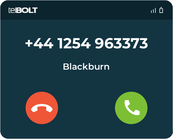 Who is 01254963373 / 01254 963373 from Blackburn - telBOLT