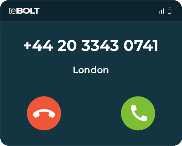 Who is 02033430741 / 020 3343 0741 from London - telBOLT