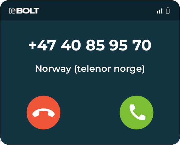 Hvem er 40859570 / 40 85 95 70 fra Norge - telBOLT